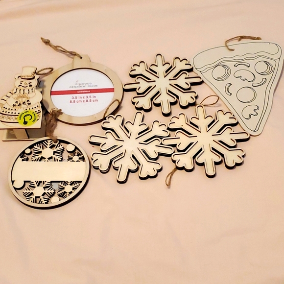 Office | Diy Assorted Wood Ornaments | Poshmark